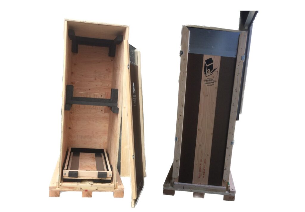 Our new 42U server rack crates must be reusable with no performance ...