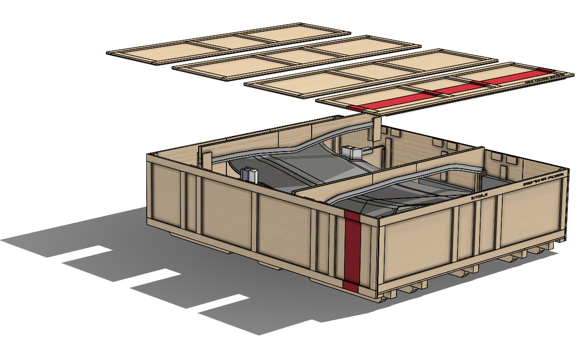 Custom cradles to hold odd-shaped bomber fuselage skins - Larson ...