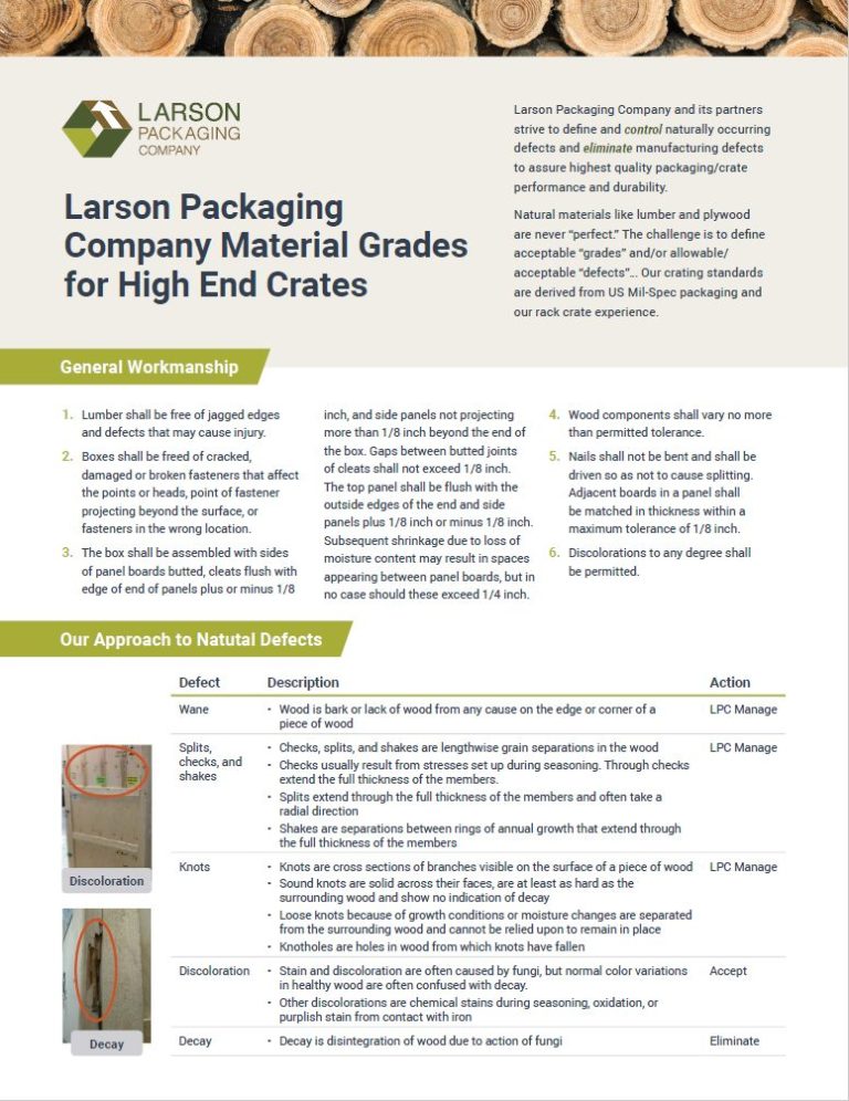 Literature - Larson Packaging Company